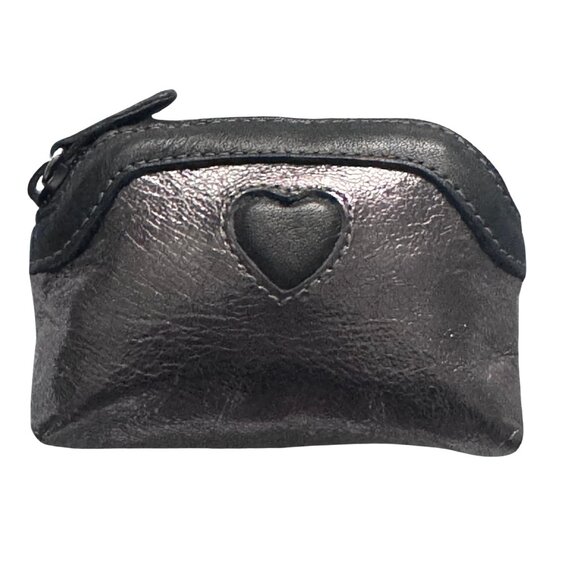 Brighton | Bags | Brighton Metallic Pewter Finish Coin Purse W ...